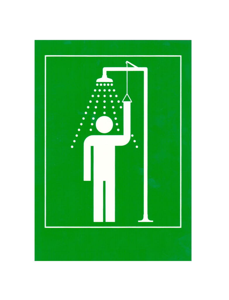 RVS nooddouche staand model - Bosgraaf techniek